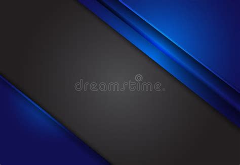Blue Gradient Geometric Background Material Design Overlap Layer Stock Vector Illustration Of