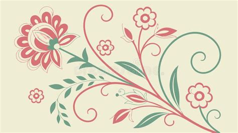 Floral Vine Corner Decorative Plant And Nature Art Vector Design Generative Ai Stock Vector