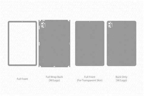 xiaomi pad 5 tablet skin template vector 2021 — vecras