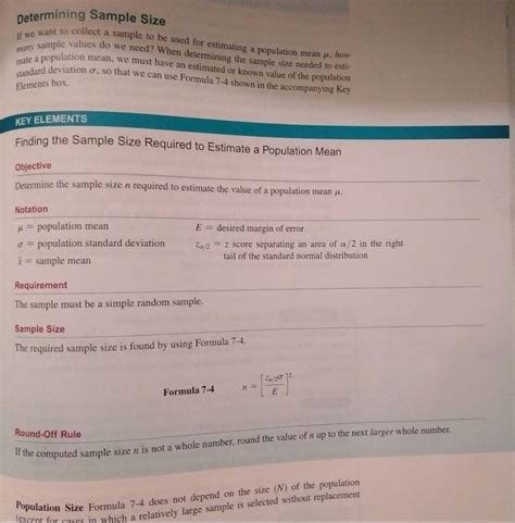 Solved Ch 7 Estimating Parameters And Determining Samples