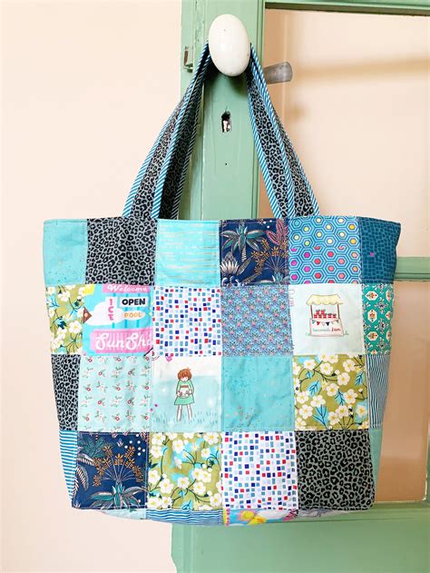Tote Bag Pattern Patchwork Bag Pattern Quilted Bag Patchwork Sewing