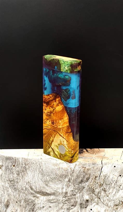 Luminescent Dynavap Xl Case Cottonwood Burl Resin Hybrid Dovetail