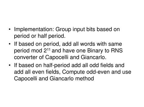 Ppt Residue Number Systems Powerpoint Presentation Free Download Id144433
