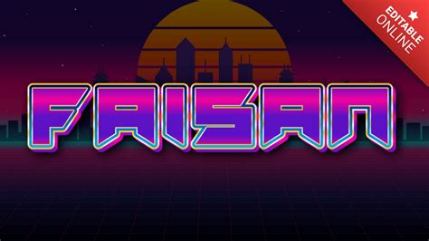 Faisan Cyber Punk Text Effect Generator