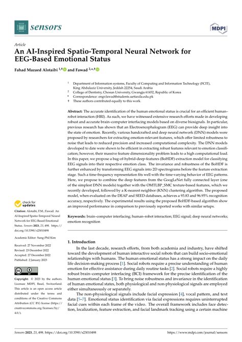 Pdf An Ai Inspired Spatio Temporal Neural Network For Eeg Based