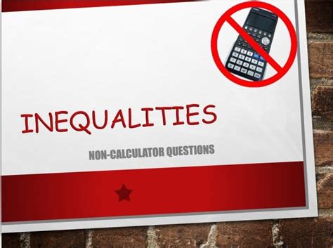 Maths IGCSE Topic Inequalities