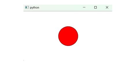 PyQt Drawing A Circle