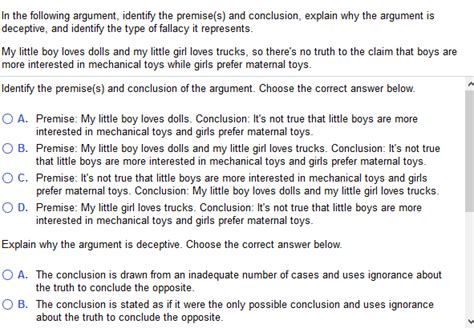 Solved In The Following Argument Identify The Premise S