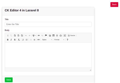 How To Integrate Ckeditor 4 In Laravel 8 With File Upload Functionality