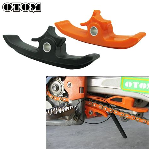 Otom Motorcycle Swingarm Chain Slider Sliding Guide Brake Hose Clamp