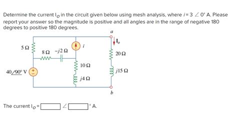 Solved Determine The Current Lo In The Circuit Given Below Chegg