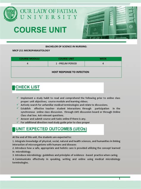 Micp Lec Week 4 Host Response To Infection Pdf Immune System