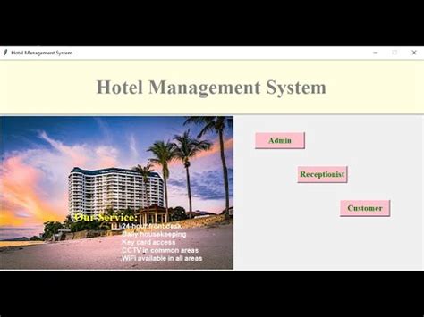 Hotel_Management_System Python Project with Source Code - YouTube