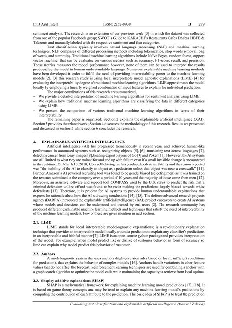 Evaluating Text Classification With Explainable Artificial Intelligence Pdf