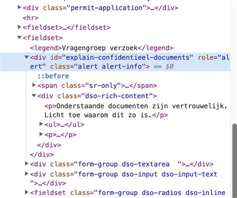 CSS Teveel Witruimte Tussen Legend En Alert In Een Fieldset Issue Dso Toolkit Dso