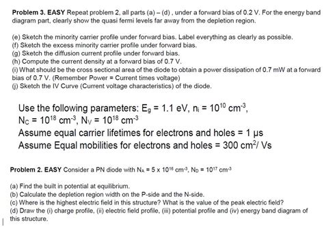 Problem EASY Repeat Problem All Parts A Chegg Com