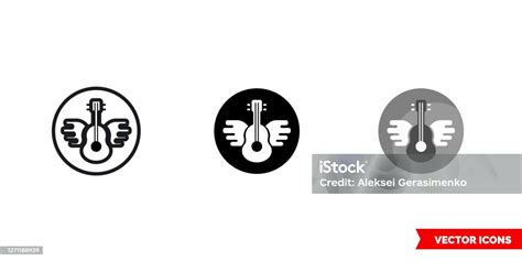 클래식 록 음악 장르 아이콘 3 가지 유형 색상 흑백 개요 격리된 벡터 기호 기호 디자인에 대한 스톡 벡터 아트 및 기타 이미지 디자인 클래식락 개념 Istock