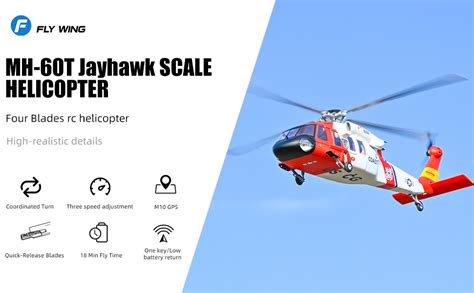 Flywing Mh 60t Jayhawk Scale Helicopter Rtf 470size Led