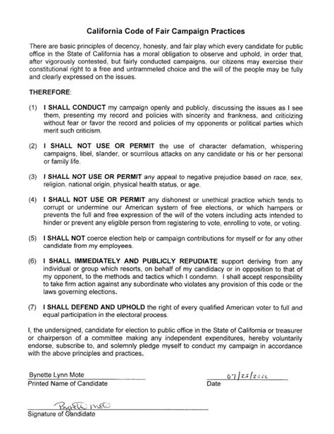 My Ethics The Mote Vote