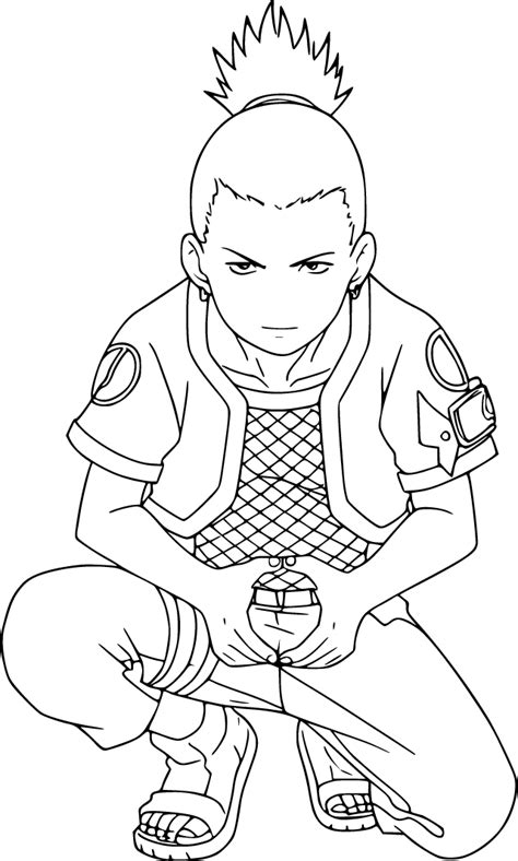 Shikamaru Nara Coloring Pages 100 Free Printable And Fun
