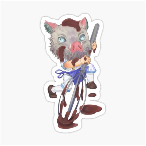 Inosuke Sticker By Daykuronuma Redbubble