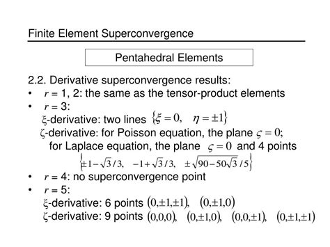 Ppt Superconvergence Points In Finite Element Method Powerpoint Presentation Id3971672