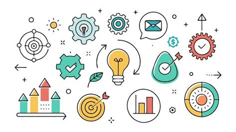 Premium Vector Startup Pivoting Icon Collection Set