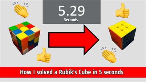 How I SOLVED A Rubik S Cube In Seconds Seconds With Over TPS YouTube