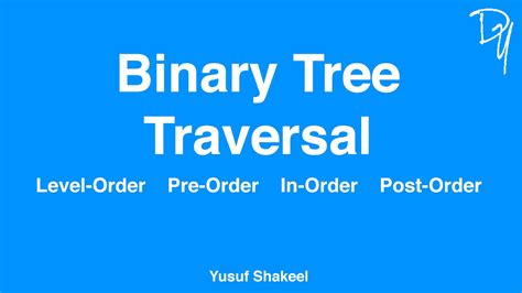 binary tree traversal pre order in order post order step by step