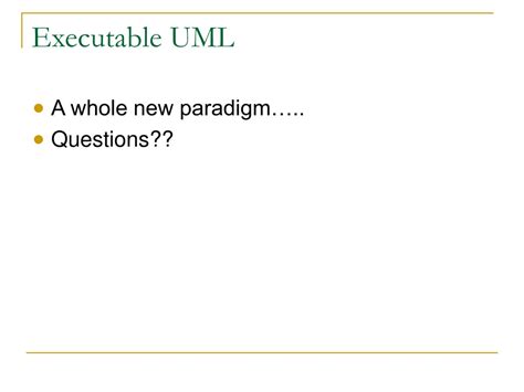 PPT Introduction To Executable UML Abstract And Execution PowerPoint Presentation ID