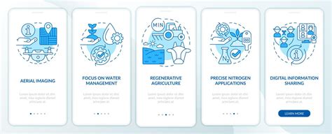 Trends In Agriculture Blue Onboarding Mobile App Screen 7004330 Vector Art At Vecteezy