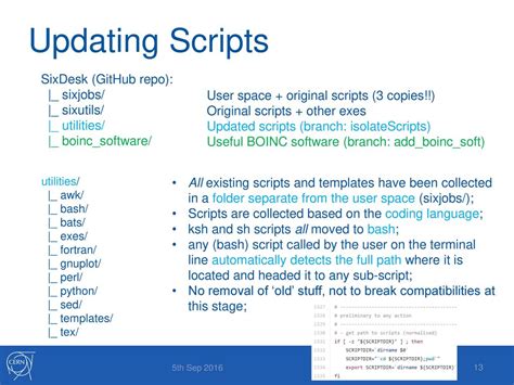 update on sixdesk scripts ppt download