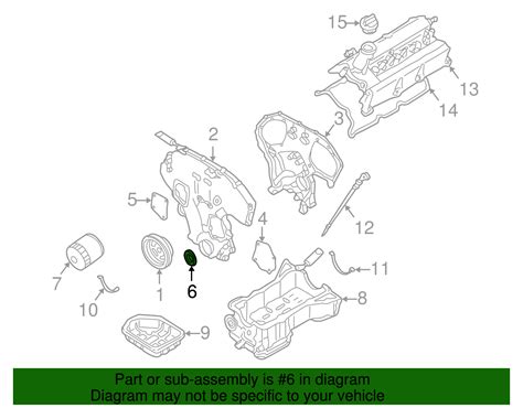 1996 2009 Nissan Rear Main Seal Retainer 12296 31u20 Nissan Parts Central