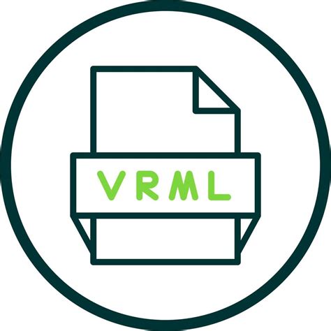 Vrml File Format Icon 15991257 Vector Art At Vecteezy