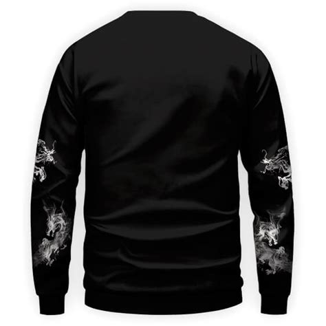 Ghost Face Logo Wu Tang Clan Black Sweater