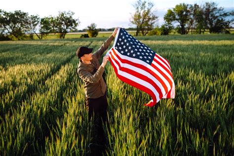 Premium Photo Fourth Of July Patriotic Man With The National