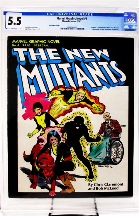 Marvel Graphic Novel 4 New Mutants Cover F 2nd Ptg Cgc 5 5