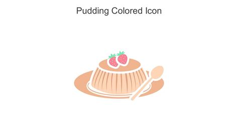 Pudding Colored Icon In Powerpoint Pptx Png And Editable Eps Format Ppt Slide