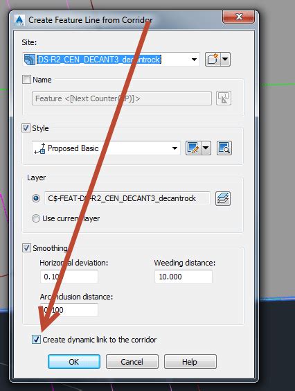Features Lines Dynamically Linked To Corridor Civil 3d 2015 Cee Three Dee