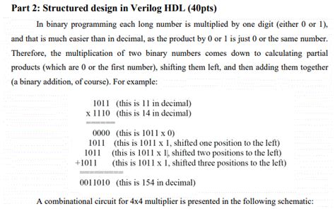 Solved Part 2 Structured Design In Verilog Hdl 40pts In