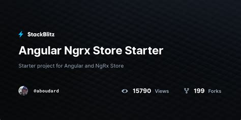 Angular Ngrx Store Starter Stackblitz