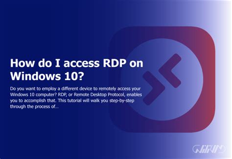 How Do I Access RDP On Windows