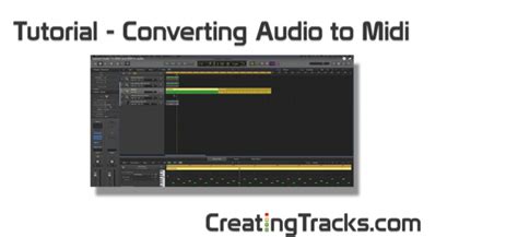 tutorial converting audio to midi creating tracks