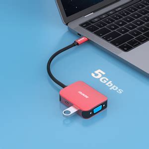 Amazon Com BENFEI USB C HUB In USB Type C To HDMI VGA Adapter USB C To USB Adapter USB