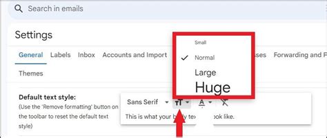 Change Font Font Size In Gmail