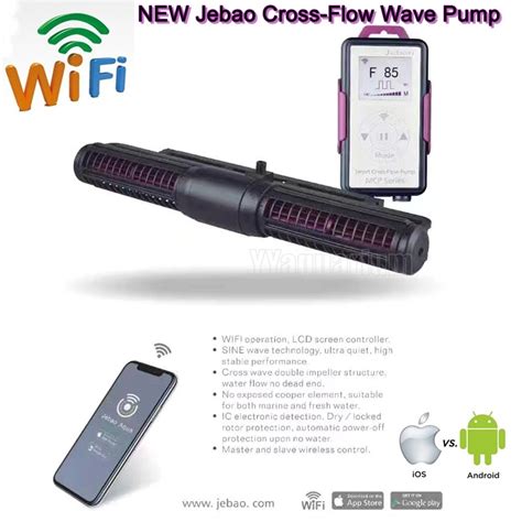 Jebao Wifi Cross Flow Wavemaker Aquarium Mcp Smart Pump W Double Impeller And Lcd Screen