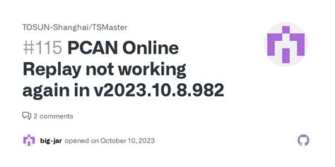 Pcan Online Replay Not Working Again In V2023108982 · Issue 115