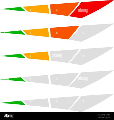 Level Progress Bar Indicator Low High Progression Guage Meter And