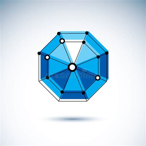 3d Origami Abstract Mesh Object Vector Abstract Design Element Clear Eps 8 Stock Vector