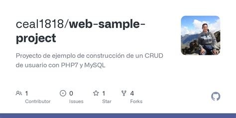 GitHub ceal web sample project Proyecto de ejemplo de construcción de un CRUD de usuario